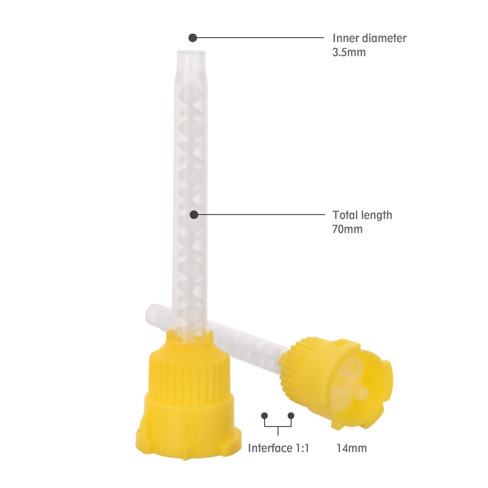 Dental Mixing Tips for Impression Material, C&B, Cements 50/Pack | eBay