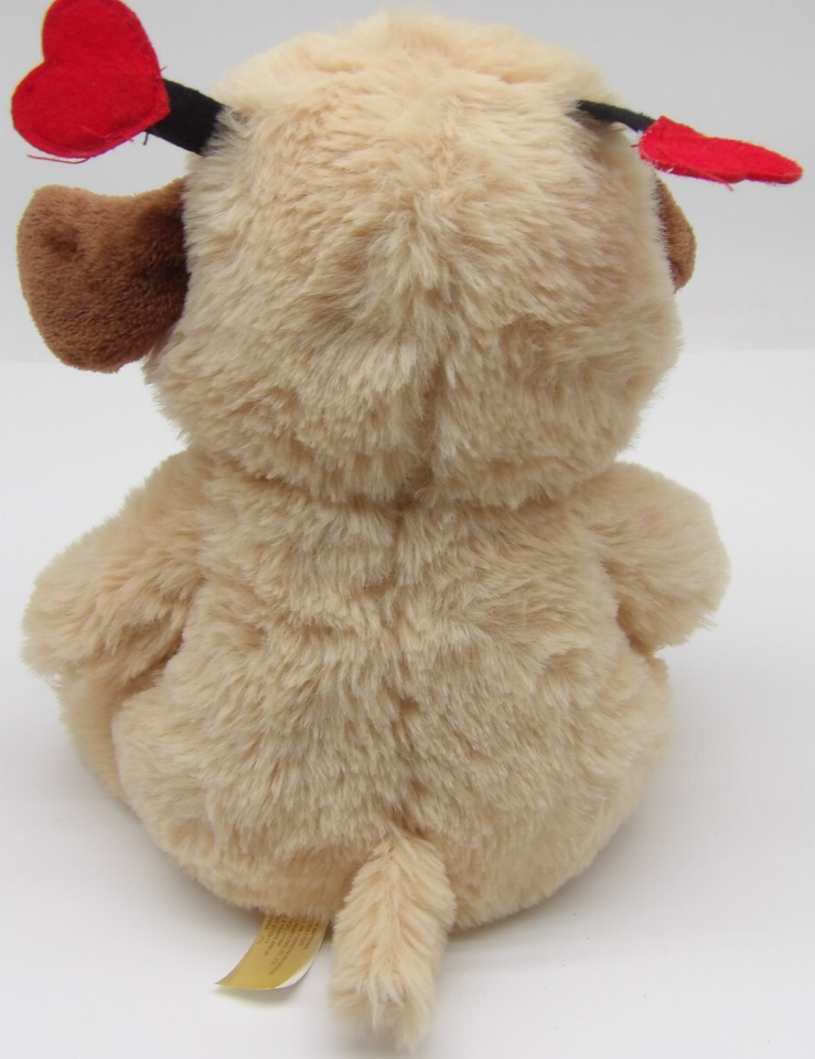 MTY Puppy Dog Brown Tongue Out Heart Antenna Plush Stuffed Animal Toy 11" | eBay