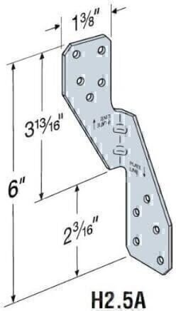 300 Pack Simpson Strong Tie H2.5A Hurricane Tie New Style | eBay
