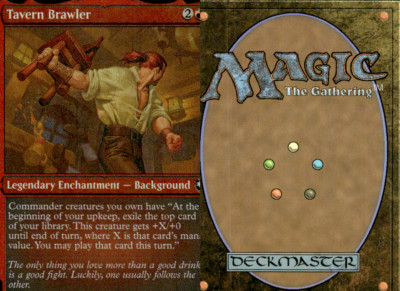 Etched FOIL TAVERN BRAWLER mtg NM-M Commander Legends Baldurs Gate ...