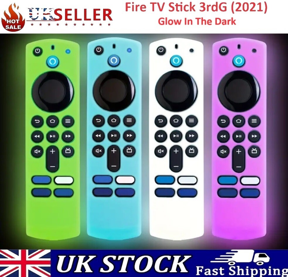 Fire Stick Cover Case (3rd Gen) Alexa Remote 2021 Anti Slip Silicone ...