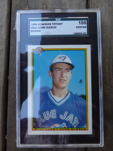 1990 Bowman Tiffany Rookie #510 - JOHN OLERUD -RC -SGC-100 PRISTINE 10 ...