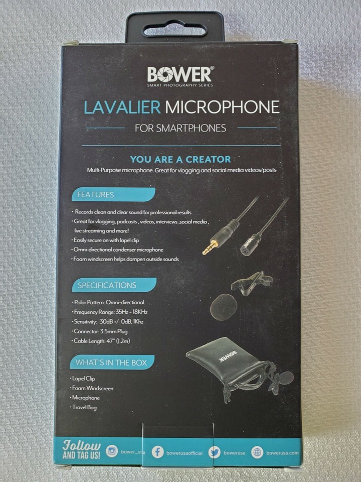 Bower Lavalier Microphone For Smartphones | eBay