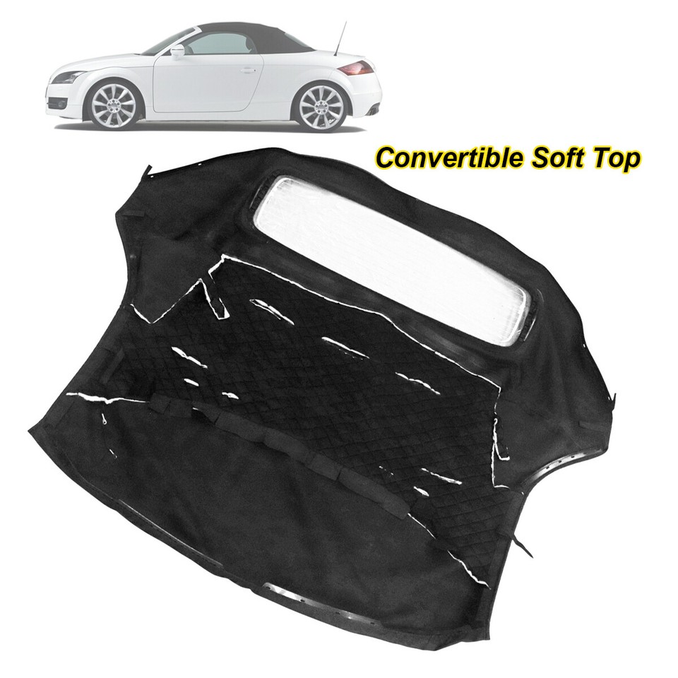 1X For Audi TT 2007-2013 Black Convertible Soft Top Glass Window 8J78710352Y5 | eBay