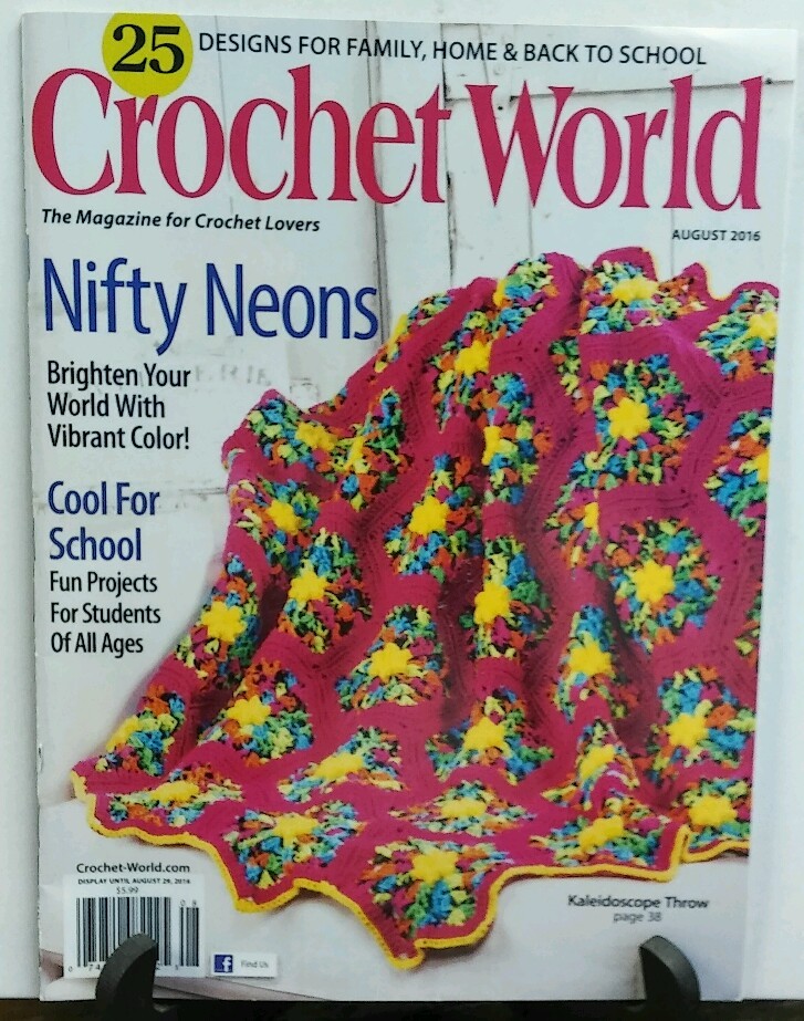 Crochet World August 2016 25 Designs for Family Nifty Neons FREE ...