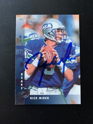 Rick Mirer Signed 1997 Donruss #61 Card Seattle Seahawks Autograph COA ...