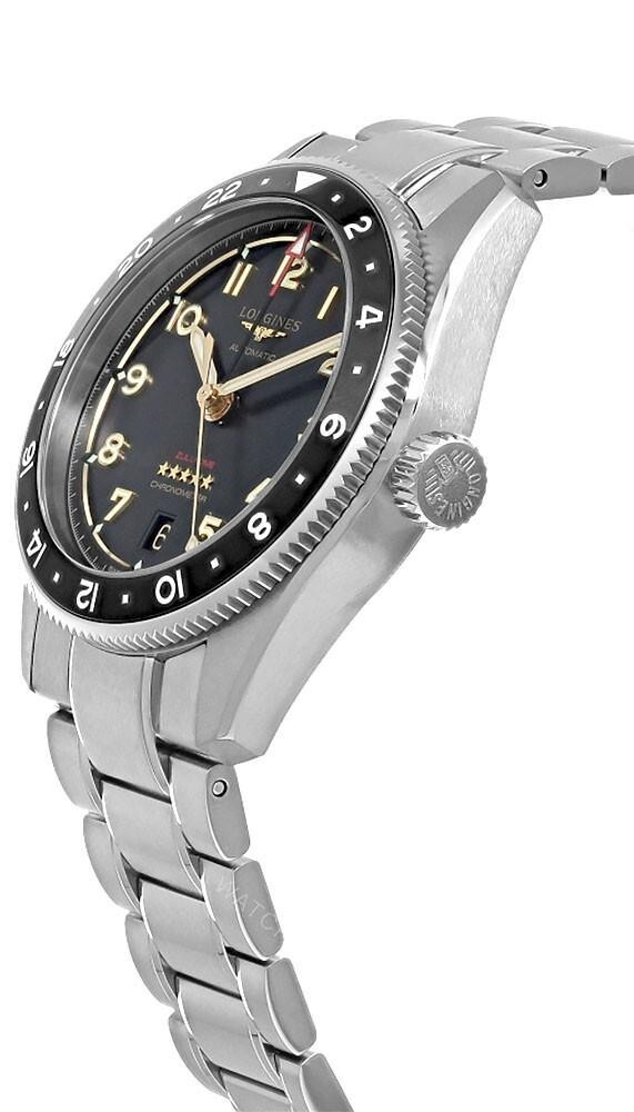 Longines Spirit Zulu Time Automatic GMT 39MM Titanium Men's Watch ...