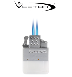 Vector Thunderbird Double Jet Flame Lighter - Butane Gas Insert Zippo ...
