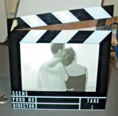 CLAPPERBOARD Photo Frame: Movie Take 1: 6" X 7": 4" X 6" Picture ...
