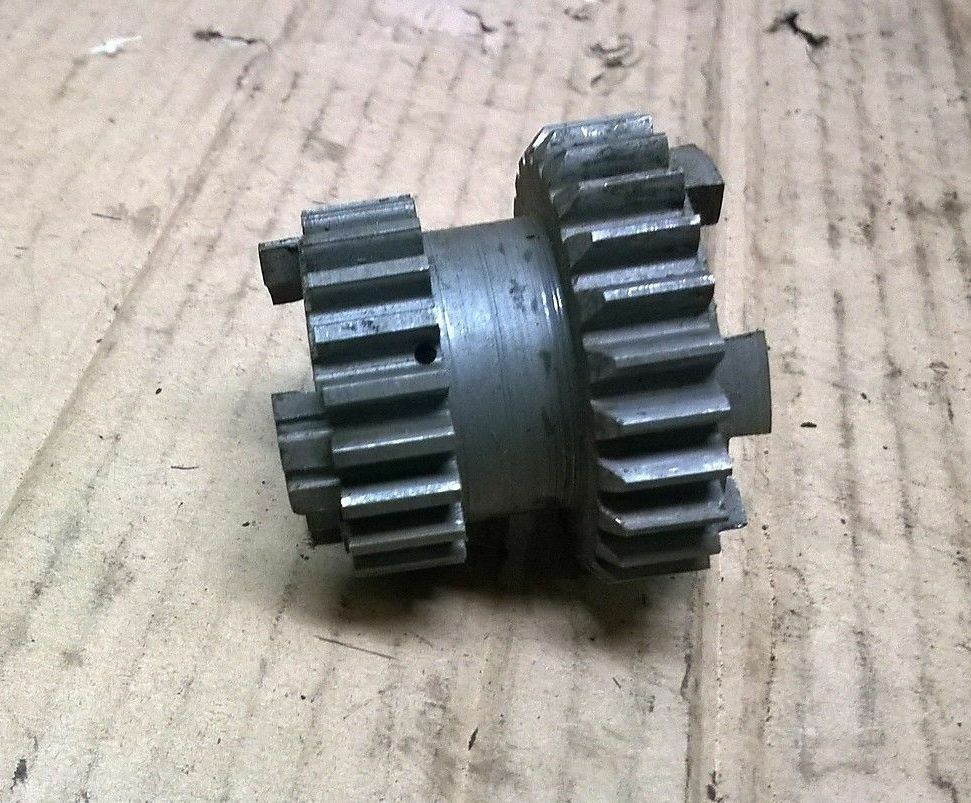 Royal Enfield Albion Gearbox Double Gear 25 teeth 21 teeth NOS, XLK 02 ...