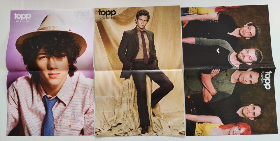 KATY PERRY 3x A3 posters from TOPP magazine Norway. PARAMORE, NICK ...