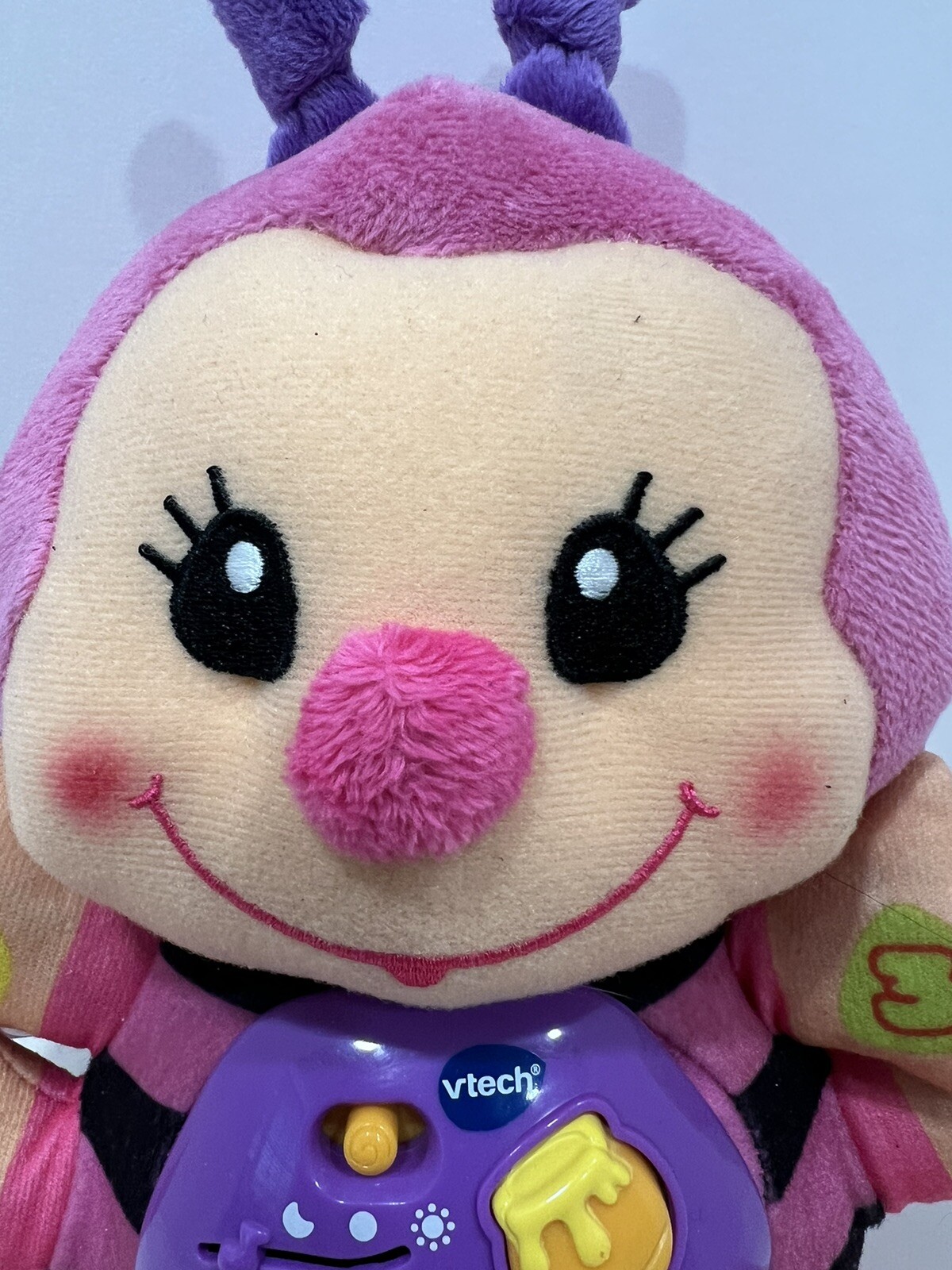 Vtech Touch and Learn Musical lnteractive Pink Bumble Bee Baby 11" Toy ...