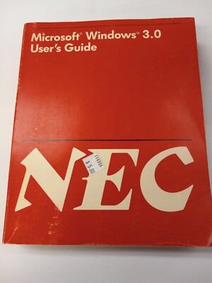 NEC Microsoft Windows 3.0 User Guide Super Rare Never Used Just Price ...