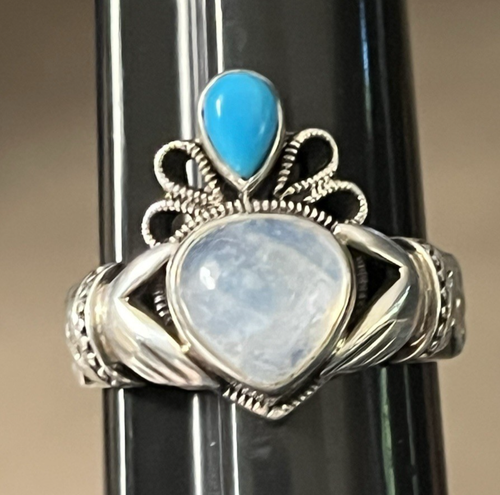 Nicky Butler signed sterling silver Claddagh ring size 9.5 | eBay