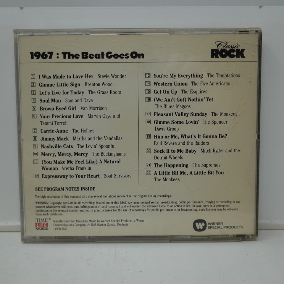 Time Life Music 1967 The Beat Goes On Classic Rock CD | eBay