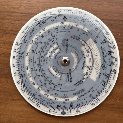 Cr-3 Flight Computer Navigation Calculator Pilot Supplies Aviation Tool ...