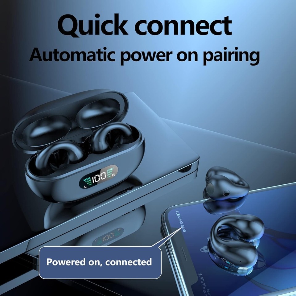 Bose M47 Wireless Earbuds Ear Clips Bluetooth Sport Buds With Charging ...