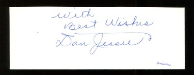 Coach Dan Jessee Signed Cut 2x5 Autographed Trinity University ...