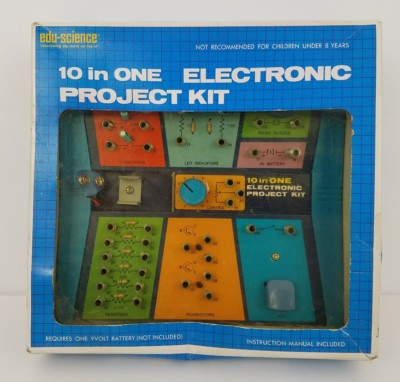 Vintage 1987 Edu Science 10 in One Electronic Project Kit | eBay
