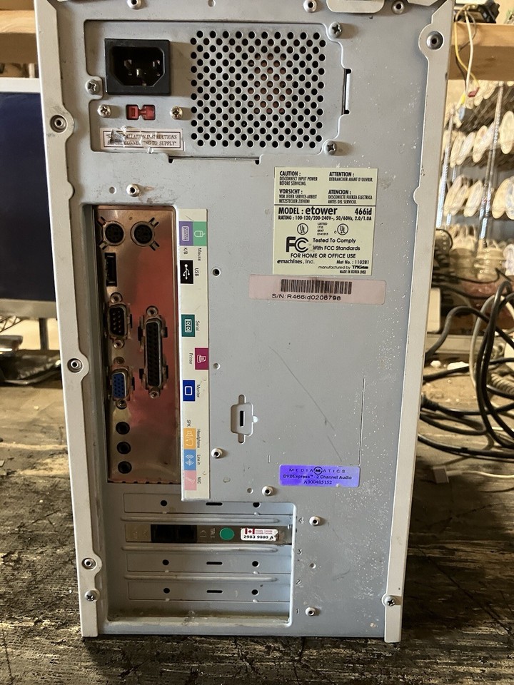 Vintage Emachines Etower 466id Desktop Computer | eBay
