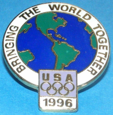 ATLANTA 1996 Olympic Collectible Logo Pin - Bringing the World Together ...