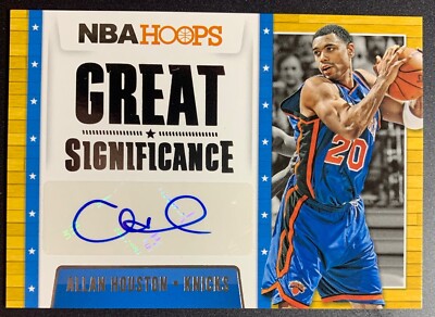 2014-15 NBA Hoops #34 Allan Houston Great Significance Autograph Auto ...