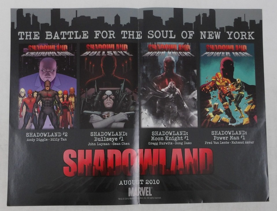 Shadowland 10" x 13" Promo Poster - Billy Tan - Daredevil Bullseye ...