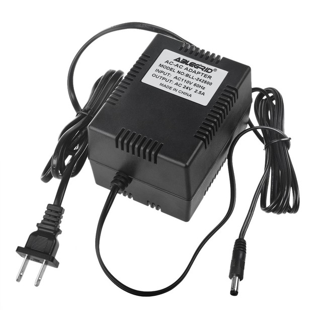 24V AC/AC 2500mA Power Supply Adapter 24 V AC 24 VOLT 2 AMP 2000 MA US ...
