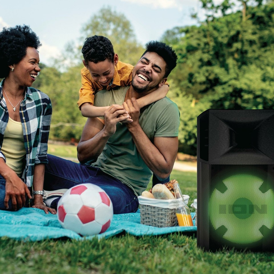 ION Audio - Power Glow 300 Battery Powered Bluetooth Speaker System ...