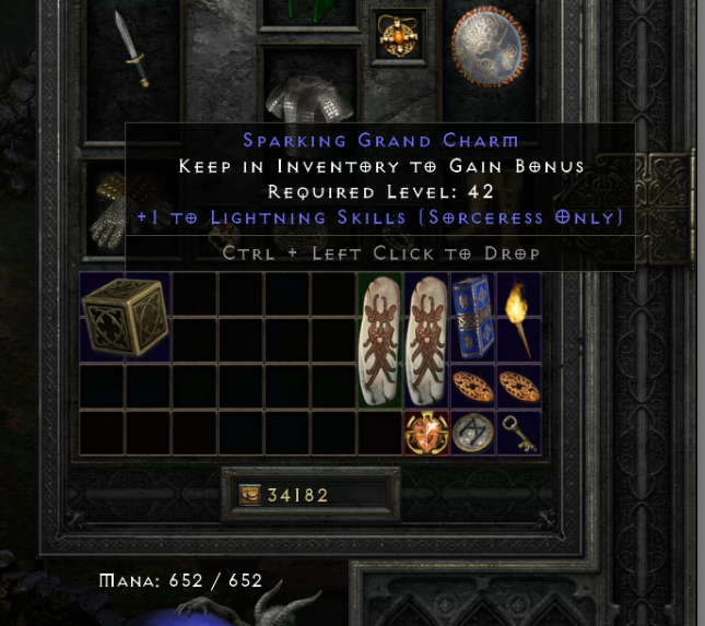 Lightning Skills Grand Charm GC - Non Ladder Diablo 2 D2R Softcore PC ...