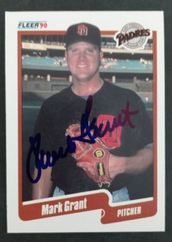 1990 Fleer SIGNED: Mark Grant, PADRES #156 | eBay