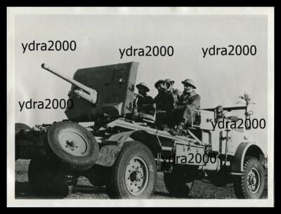GREECE WWII MIDDLE EAST GREEK MILITARY ANTITANK VEHICLE GUN PHOTO 18x24 ...