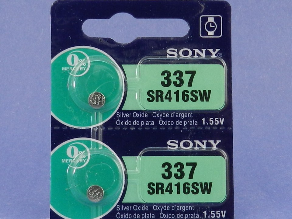 Sony 337 SR416/SW Watch Battery 2Pc | eBay