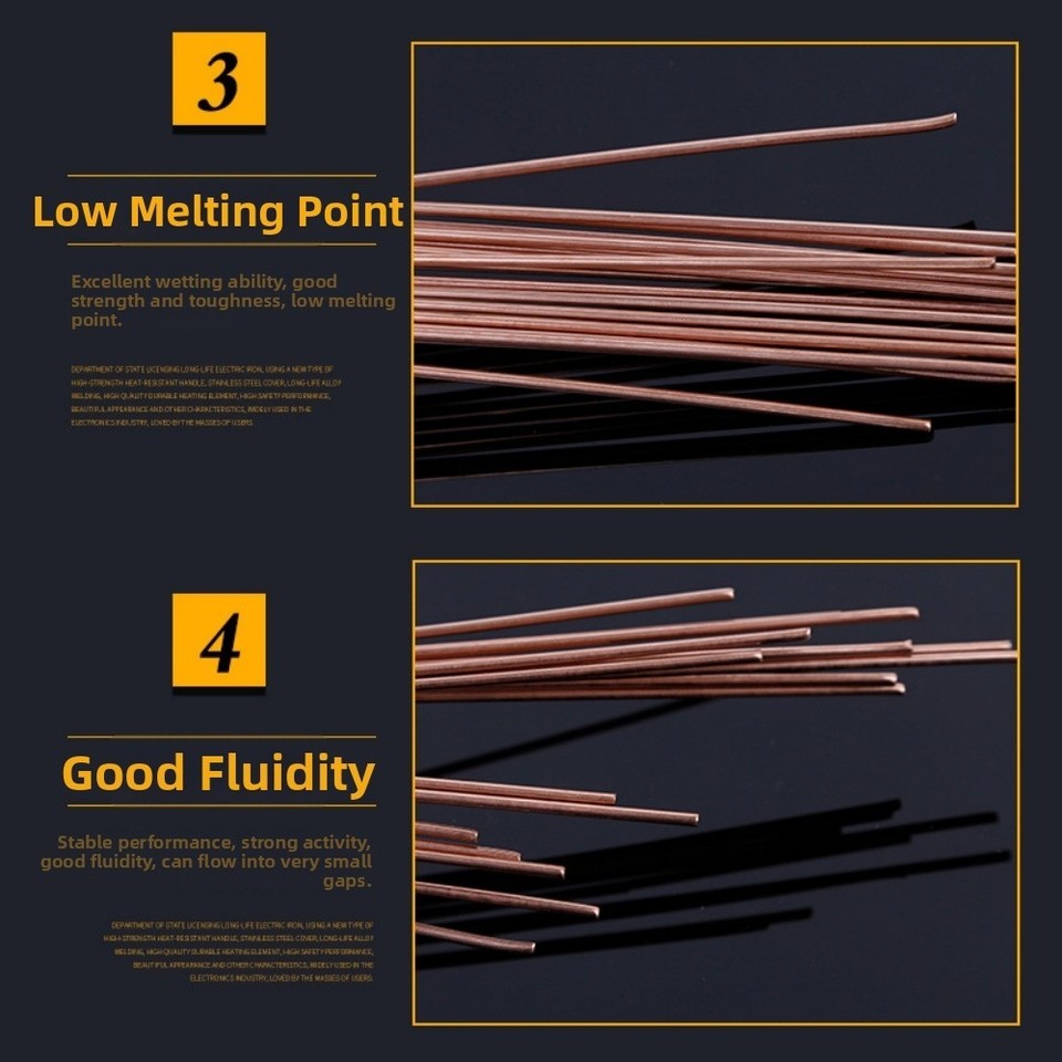 Copper For Brazing Rods 25cm Long Smooth Flow for AC and Refrigeration ...