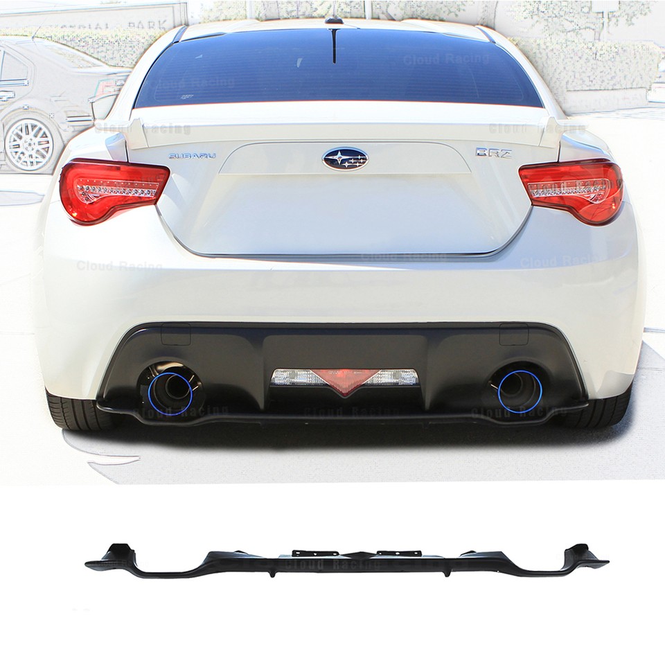 For 12-16 Scion FRS / 12-22 Subaru BRZ OE-Style Rear Diffuser ABS Air ...
