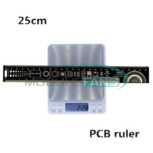 25cm Multifunctional PCB Ruler Measuring Tool Resistor Capacitor Chip ...