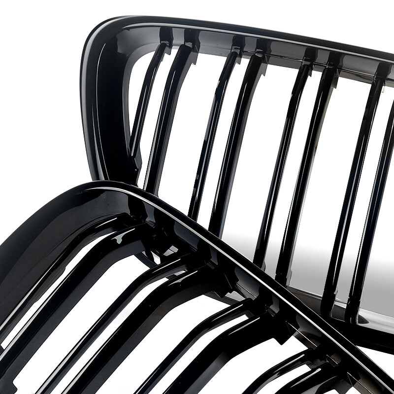 Front Kidney Grilles Grill For BMW F22 F23 F24 F27 12-18 Gloss Black ...