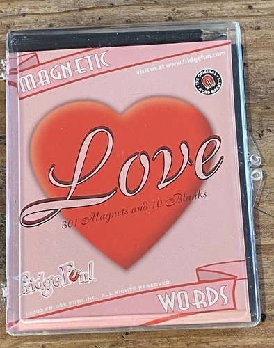 Magnetic LOVE Words Refrigerator Mini-Magnets 301 Words in Case FRIDGE ...