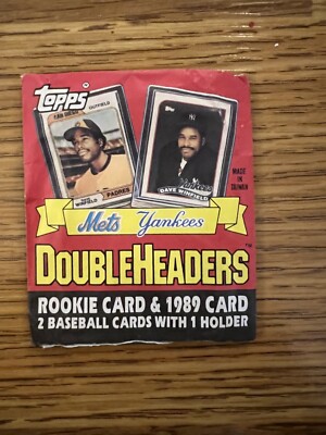 1989 TOPPS DOUBLEHEADER - TEST ISSUE - YANKEES / METS - WRAPPER - DAVE ...