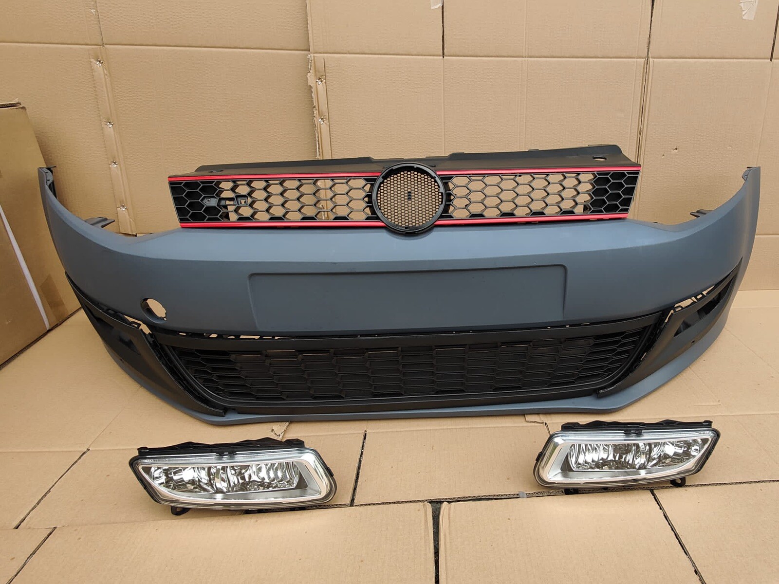 Polo GTI Bumper Style Front Grill Fog Lights Fits Polos SE 6R 6C 2009 ...