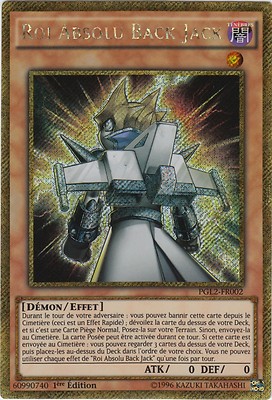 ♦Yu-Gi-Oh!♦ Roi Absolu Back Jack/Absolute King: PGL2-FR002 -VF/GOLD ...