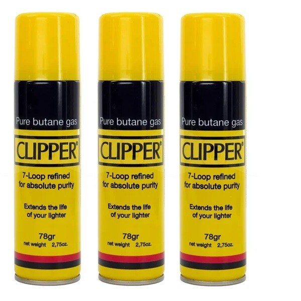 3 Pack- Clipper Pure Butane Gas Cans, 78 gr | eBay