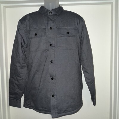 Rugged Elements Utility Jacket Mens Size Small Button Shirt Grey Costco ...