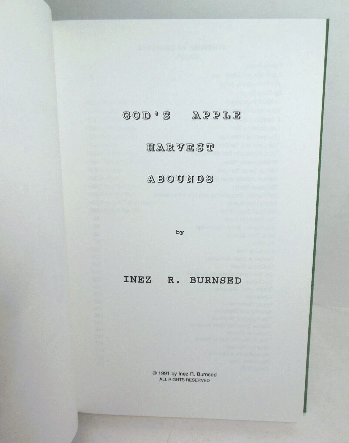 God's Apple Harvest Abounds by Inez Burnsed Wife of Ira Sr Florida ...