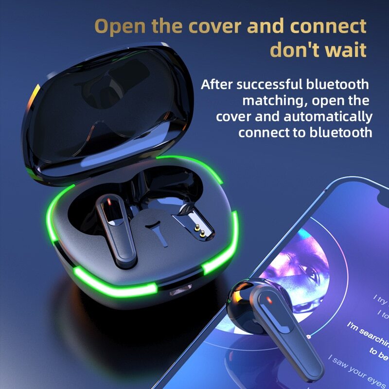 TWS Bluetooth Earbuds Waterproof Headset Noise Cancelling Wireless HiFi ...
