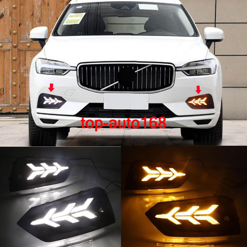 LED Front Turn Signals /DRL Daytime Running Lights 2pcs For Volvo XC60 ...
