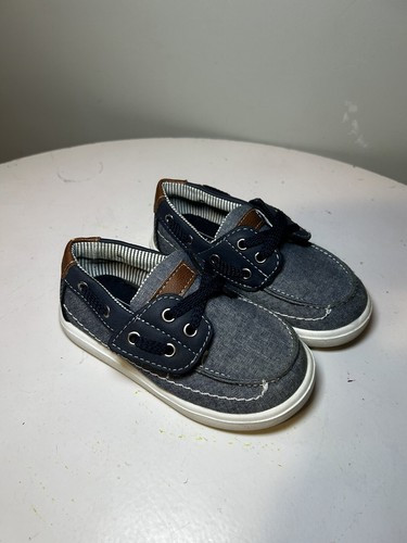 Max + Jake Boys Blue Boat Slip On Shoes Size 8M Kids Style Benny | eBay
