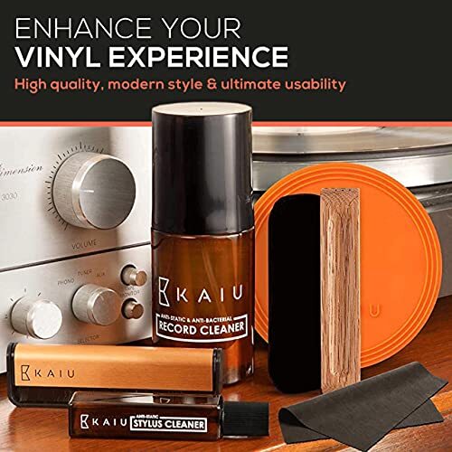 Vinyl Record Cleaner - LP Discwasher Kit w/Solution, Anti-Static Carbon ...