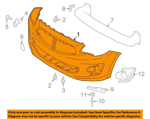 MITSUBISHI OEM 17-18 Mirage G4-Bumper Cover 6400H293 | eBay