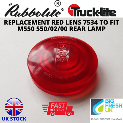 RUBBOLITE TRUCKLITE 1757 RED LENS MODEL 51 M51 MARKER LAMP LIGHT FOR 51 ...